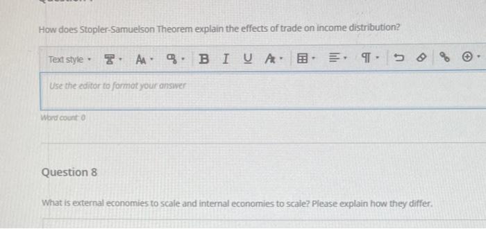 Solved How does Stopler-Samuelson Theorem explain the | Chegg.com