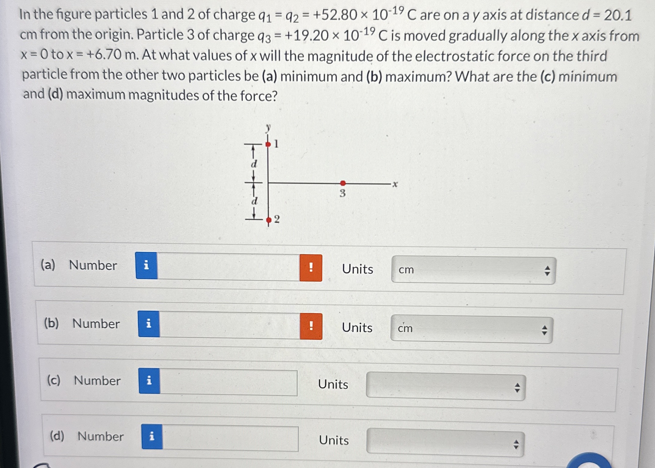 Solved In the figure particles 1 ﻿and 2 ﻿of charge | Chegg.com