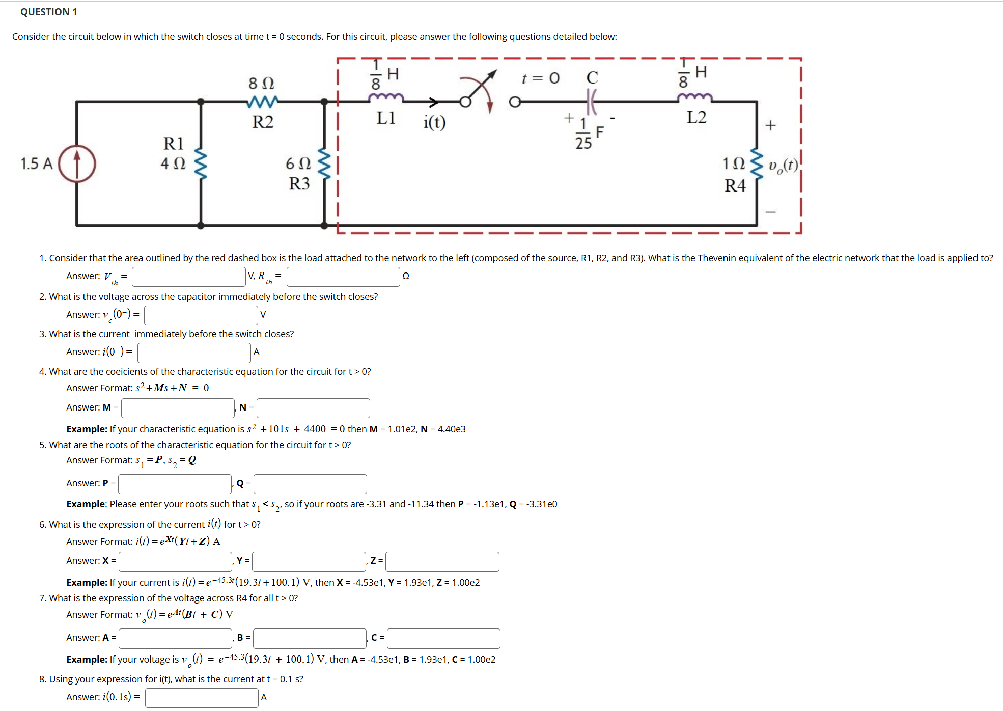 Solved QUESTION 1Consider the circuit below in ﻿which the | Chegg.com