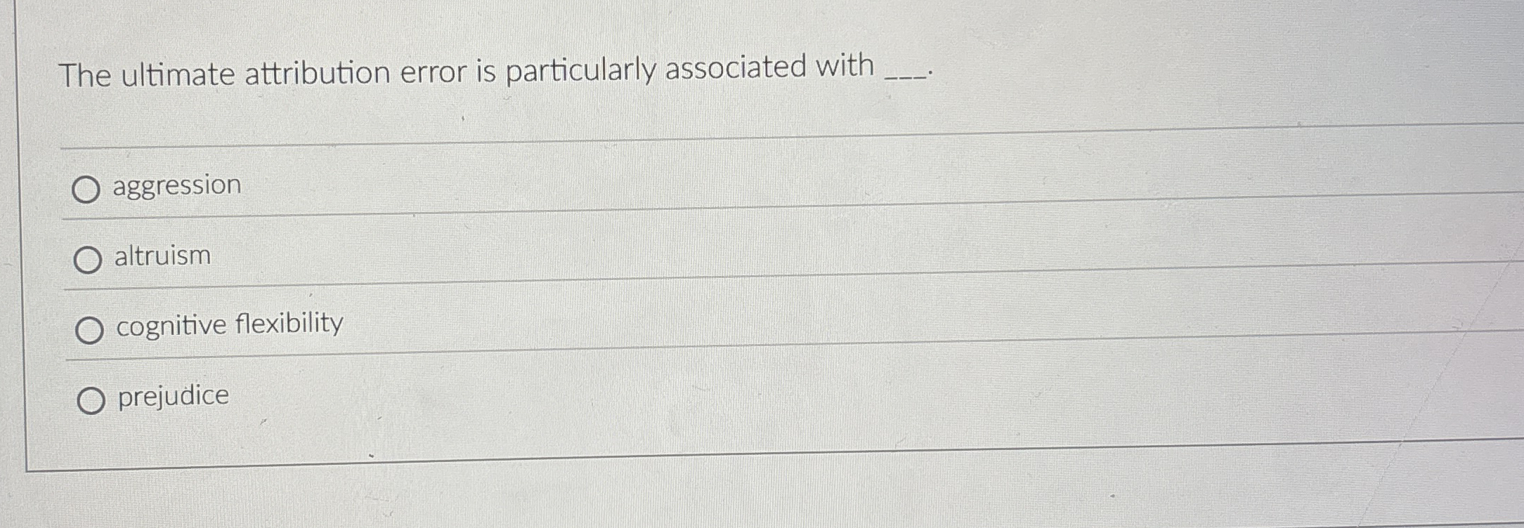 High Quality SOLUTION The ultimate attribution error is particularly ...