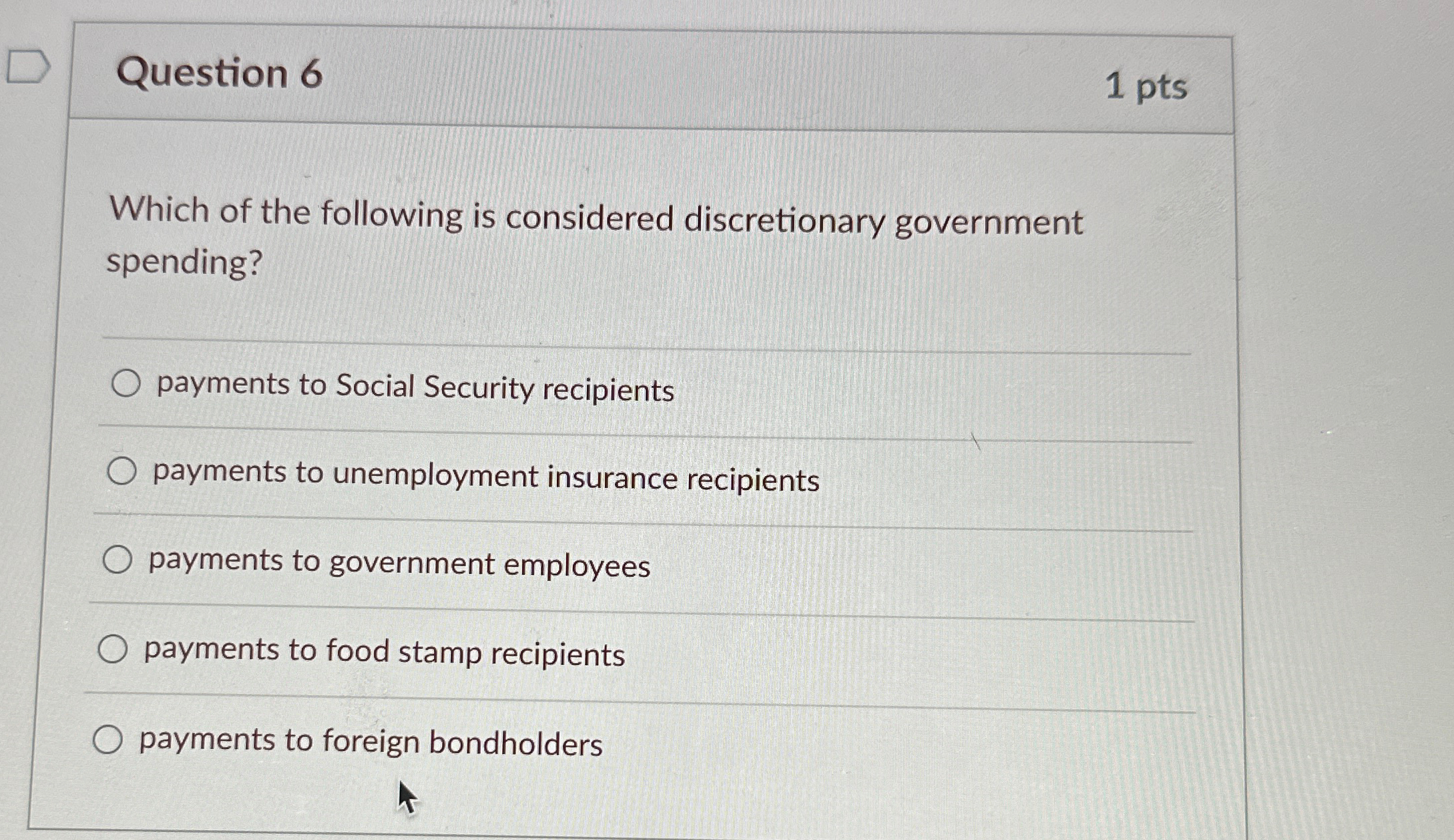 Solved Question 61 ﻿ptsWhich of the following is considered | Chegg.com