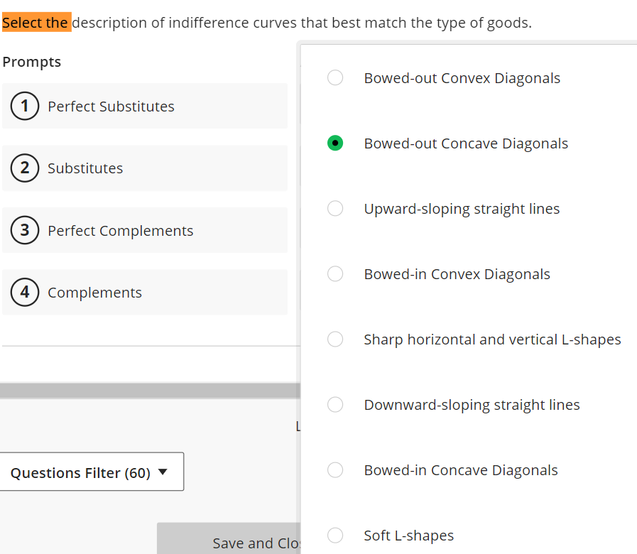Solved answer for micro indifference curve best matchSelect | Chegg.com