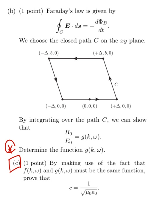 Solved 2. (3 points) Consider the electromagnetic wave prop- | Chegg.com