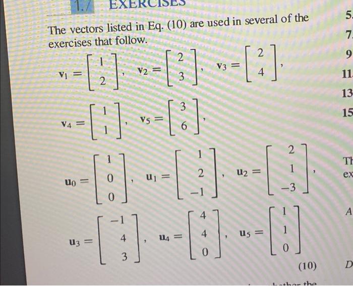 Solved = In Exercises 46–47, let S = {V1, V2, V3}. = , a) | Chegg.com