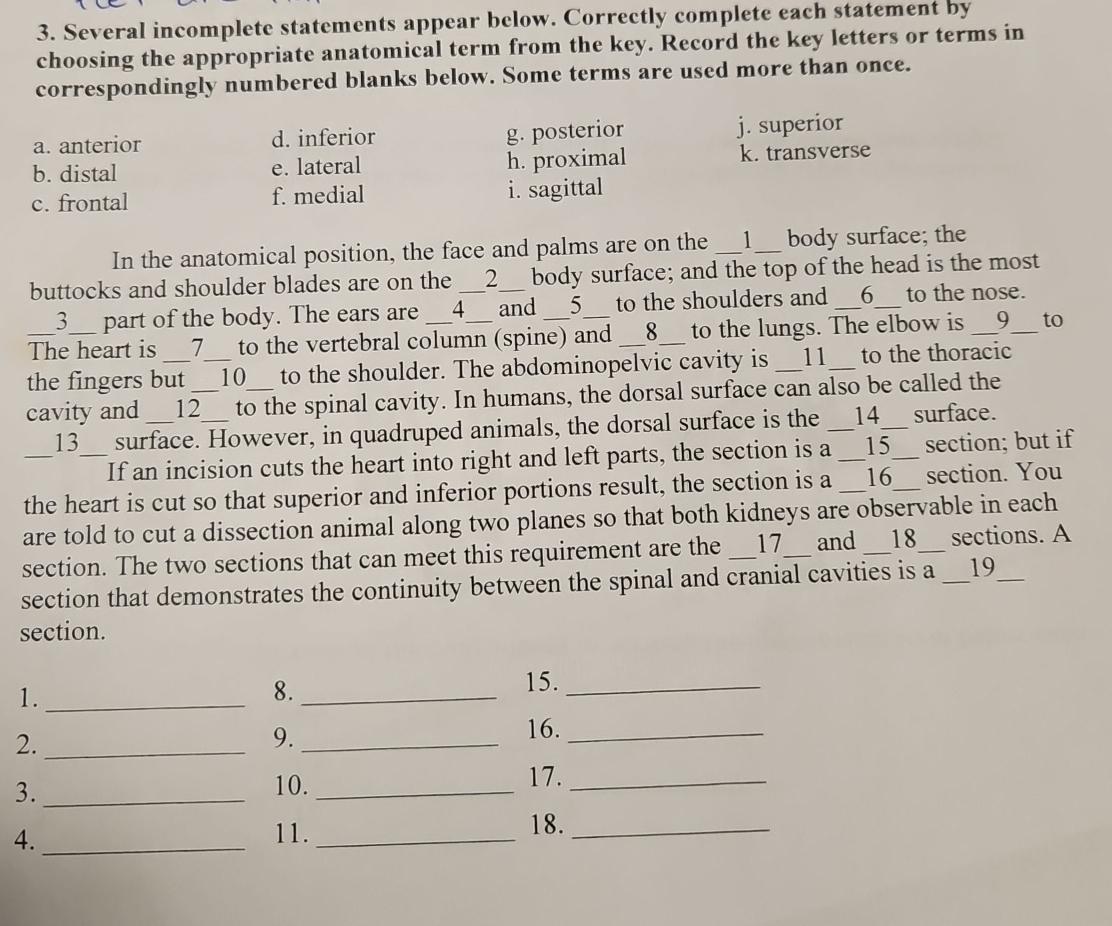 Solved Several incomplete statements appear below. Correctly | Chegg.com