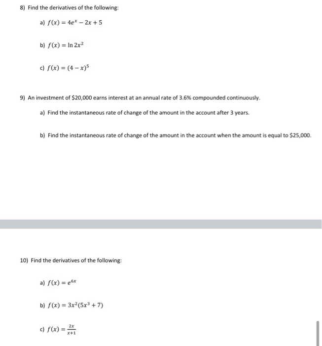 Solved TBUS 301 Derivatives Homework Problems 1). (a) At | Chegg.com