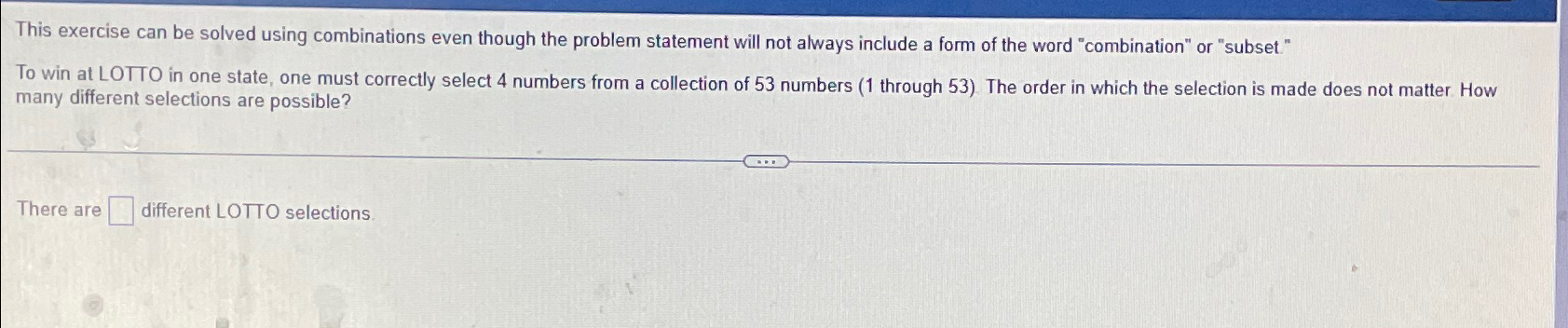 Solved This exercise can be solved using combinations even | Chegg.com