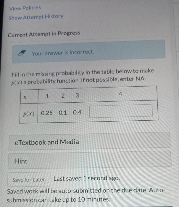 Solved Current Attempt in Progress (a) Use the probability | Chegg.com