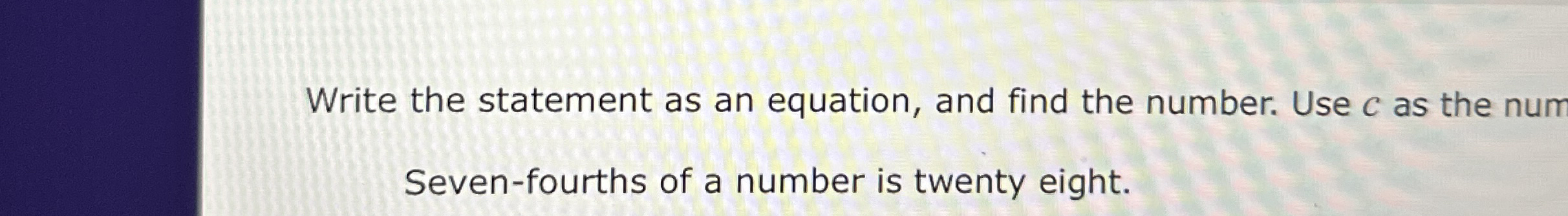 Solved Write the statement as an equation, and find the | Chegg.com
