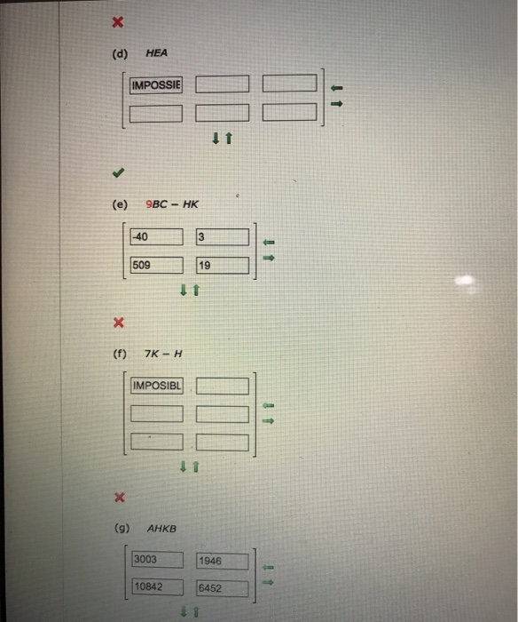 Solved Using the given matrices, calculate the quantities, | Chegg.com