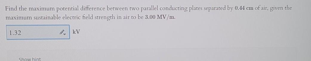 Solved Find the maximum potential difference between two | Chegg.com