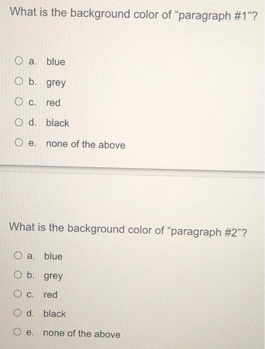 Solved #idl { background-color: blue; } .aclass { | Chegg.com
