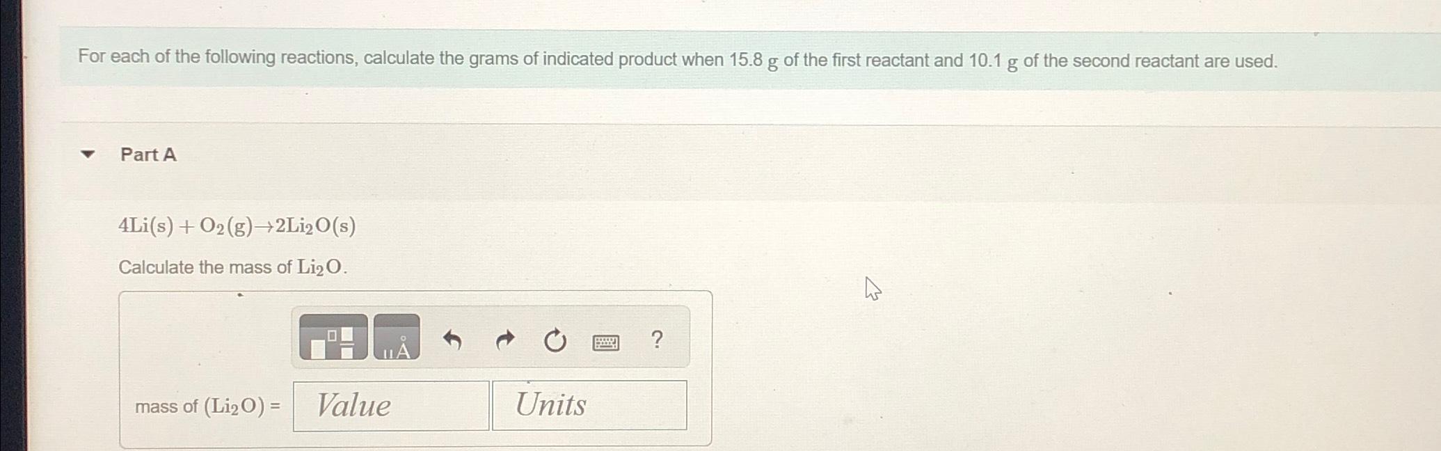 Solved For each of the following reactions, calculate the | Chegg.com