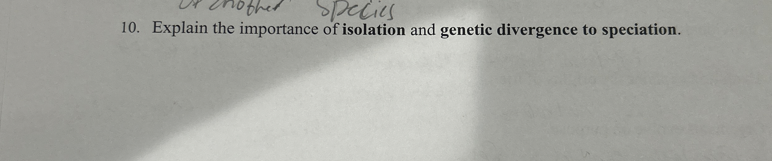 Solved Explain the importance of isolation and genetic | Chegg.com