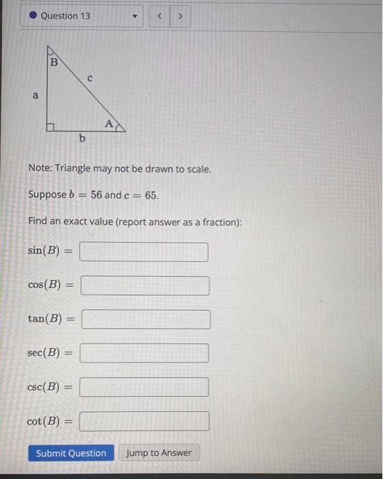 Solved Note: Triangle may not be drawn to scale. Suppose | Chegg.com