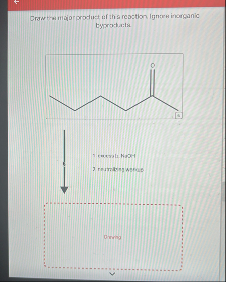 Solved Draw the major product of this reaction. Ignore | Chegg.com