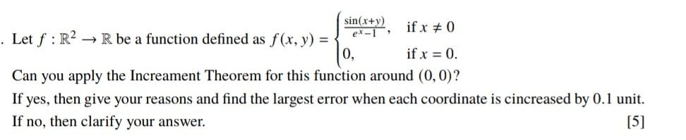 Solved Let f:R2→R be a function defined as | Chegg.com