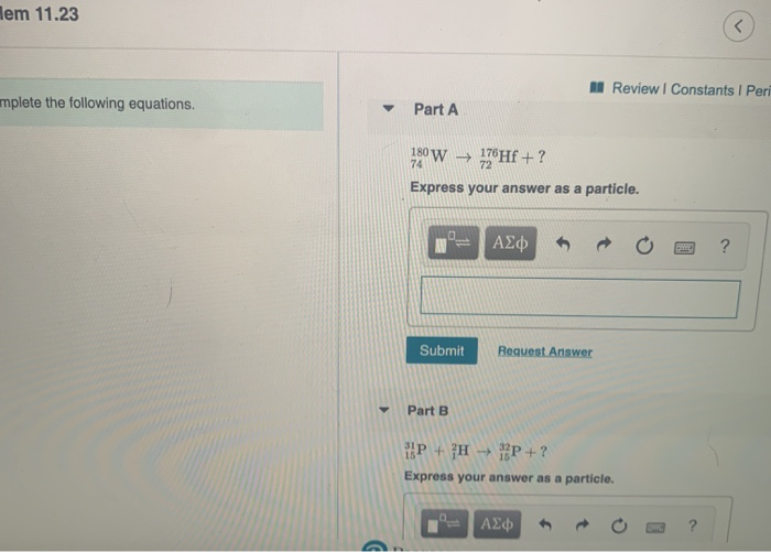 Solved Hem 11.23 A Review | Constants 1 Peri mplete the | Chegg.com