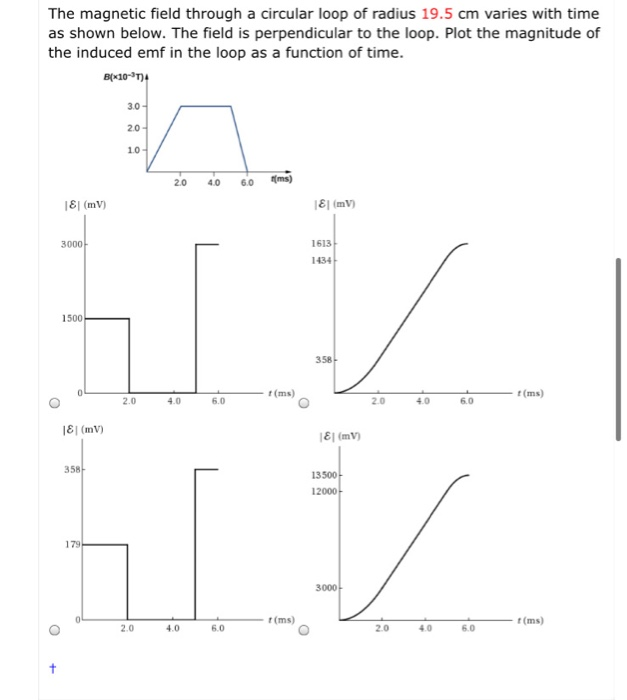 Solved Which of the graphs below correctly shows the charge | Chegg.com