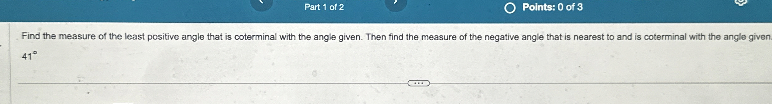 Solved How to solve Part 1 ﻿of 2Points: 0 ﻿of 3Find the | Chegg.com