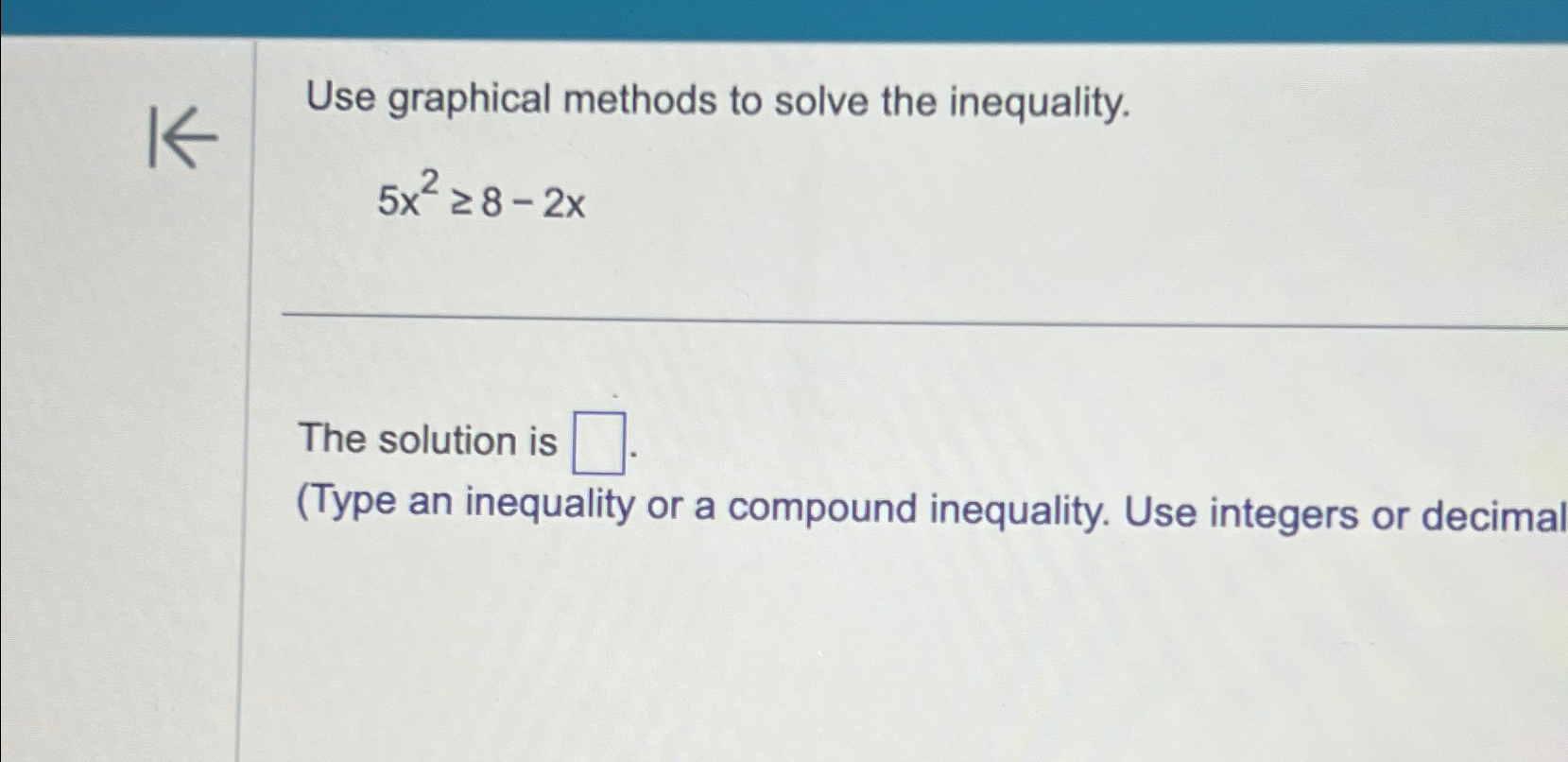 Solved Use graphical methods to solve the | Chegg.com