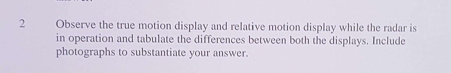 Solved regarding ARPA and RADAR used onboard | Chegg.com