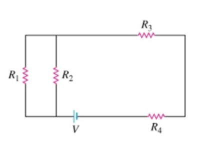 Solved V = 30 ﻿V, ﻿R1 = ﻿R2 = 2 ﻿ohm , ﻿R3 = 4 ﻿ohm and | Chegg.com