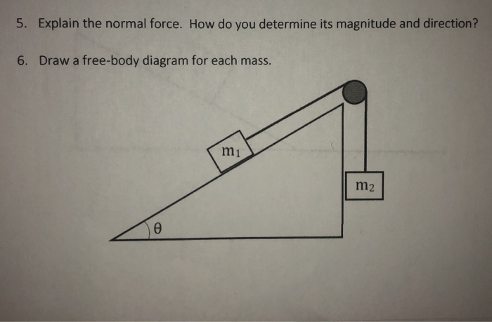 Solved 5. Explain the normal force. How do you determine its | Chegg.com