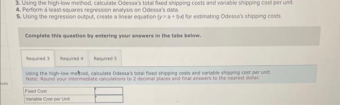 Solved E5-12 (Algo) Estimating Cost Behavior Using | Chegg.com