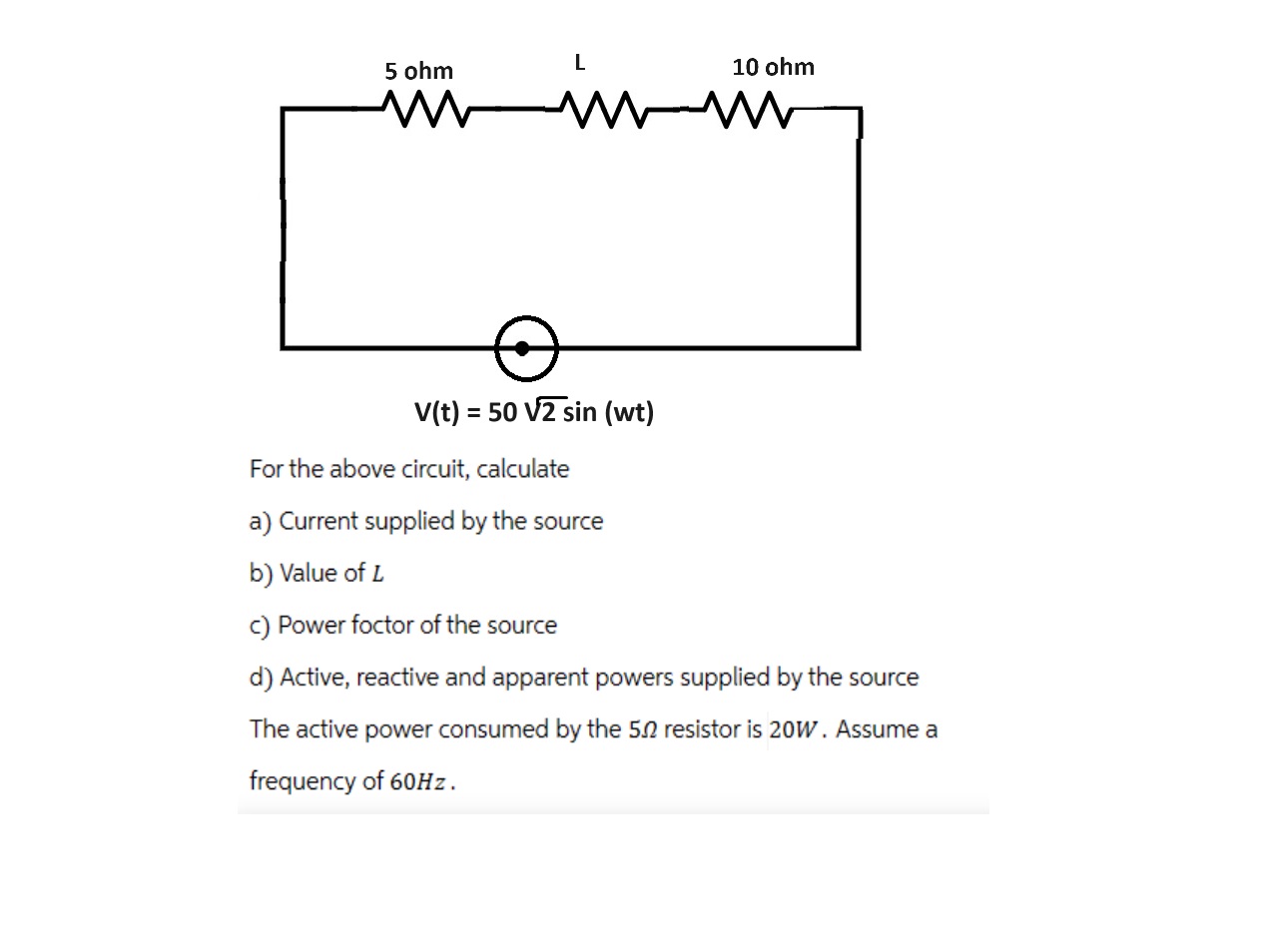 Solved v(4) - ﻿su ve an' (vv))For the above circuit, | Chegg.com