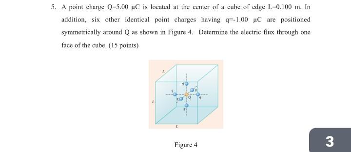 Solved 5. A point charge Q=5.00μC is located at the center | Chegg.com