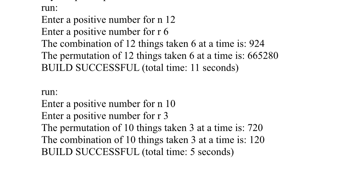Solved run:Enter a positive number for n12Enter a positive | Chegg.com