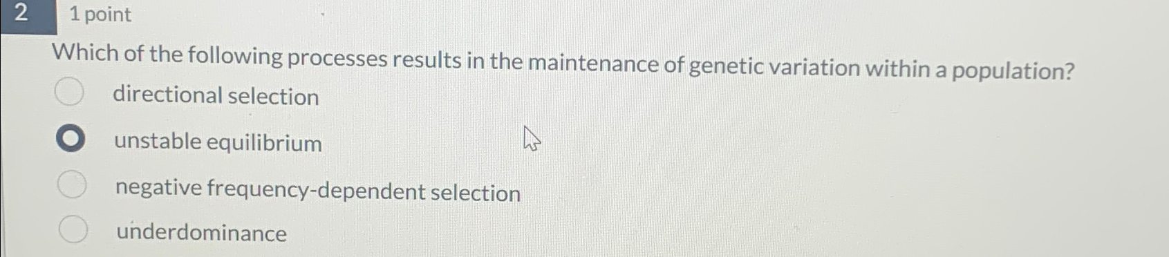 Solved 21 ﻿pointWhich of the following processes results in | Chegg.com