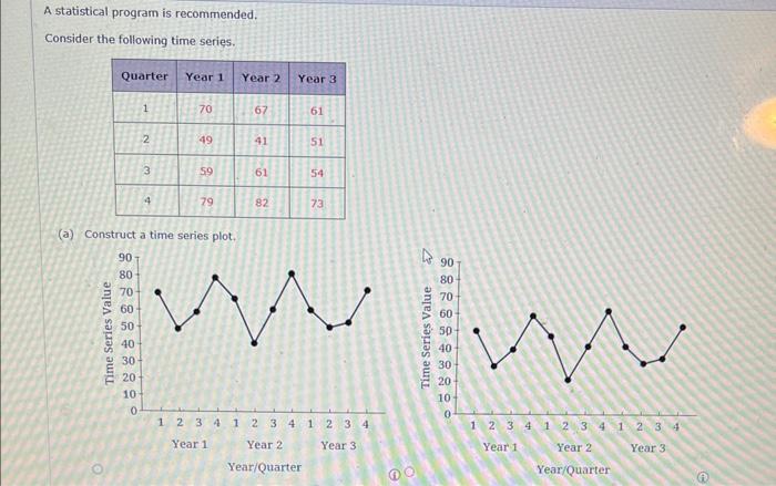 Solved A statistical program is recommended. Consider the | Chegg.com