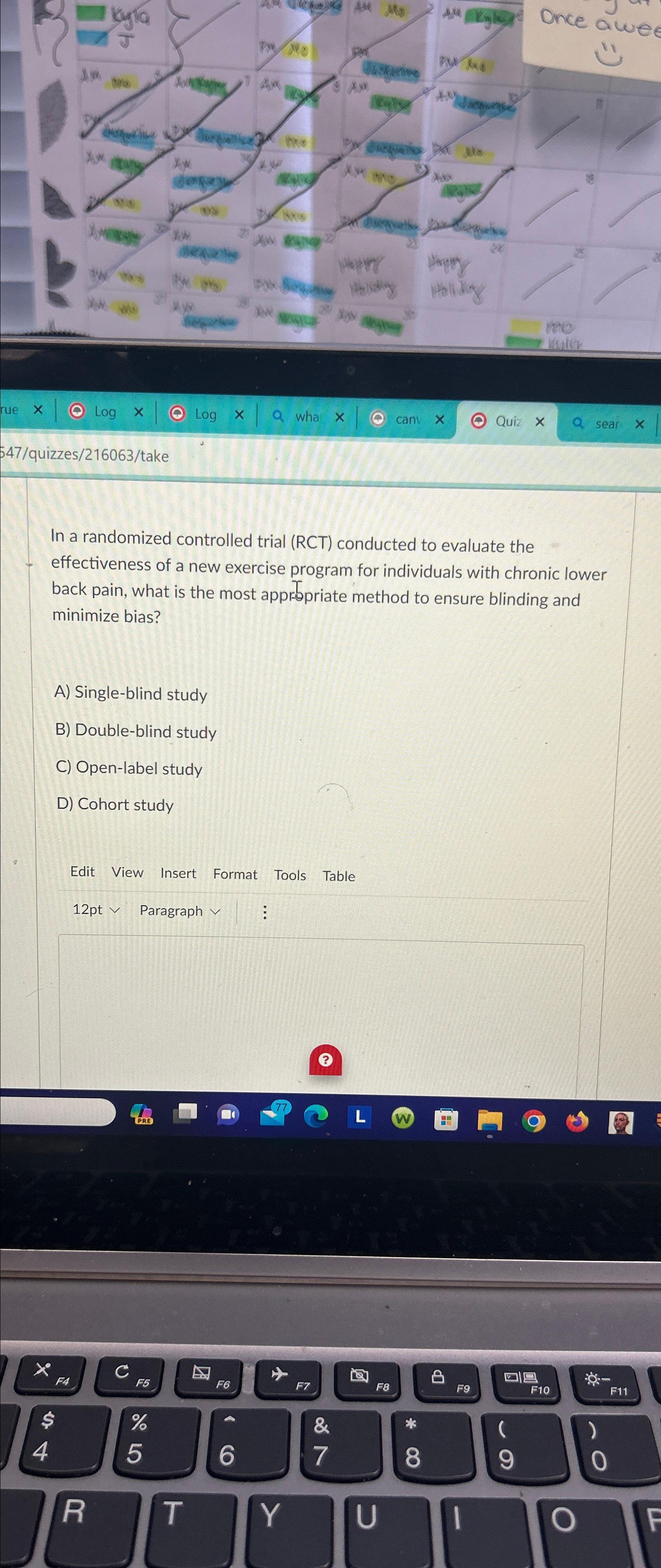 Solved In a randomized controlled trial (RCT) ﻿conducted to | Chegg.com
