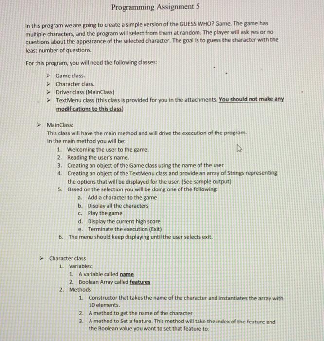 Programming Assignment 5 In this program we are going | Chegg.com