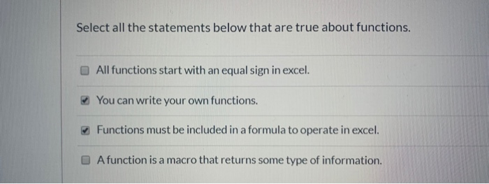 Solved Select all the statements below that are true about | Chegg.com