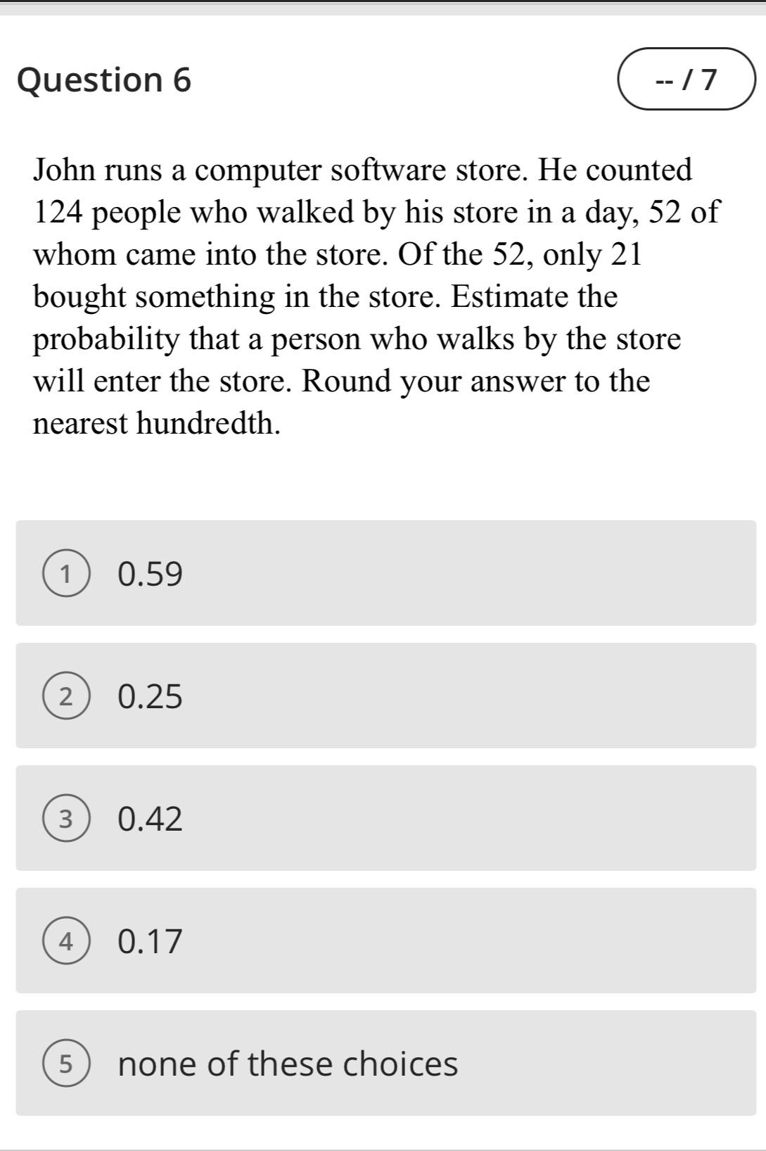 Solved Question 6--17John runs a computer software store. He | Chegg.com
