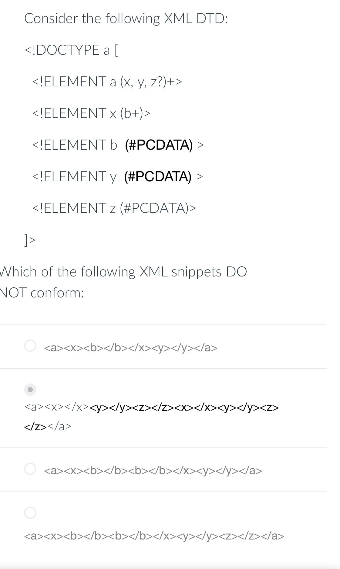 Consider The Following Xml Dtd 
