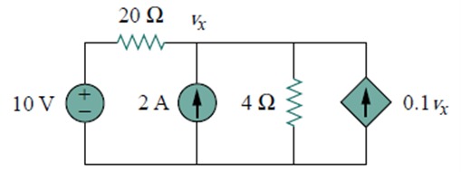 Solved Discuss Your Approach For Finding The Voltage Vx 8592