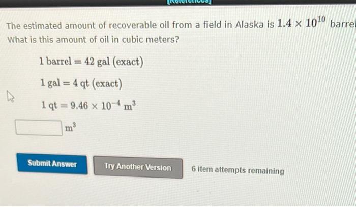Solved The estimated amount of recoverable oil from a field | Chegg.com