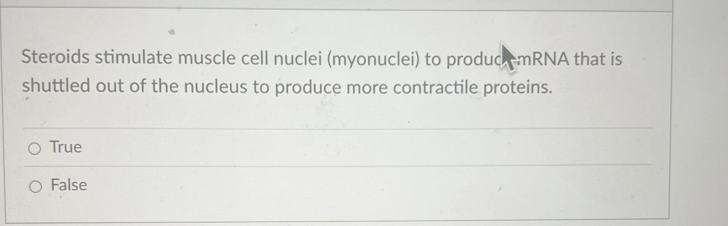 Solved Steroids stimulate muscle cell nuclei (myonuclei) ﻿to | Chegg.com