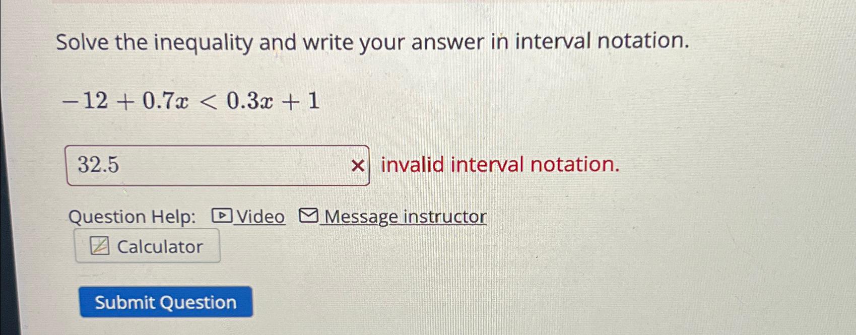 Solved Solve The Inequality And Write Your Answer In 
