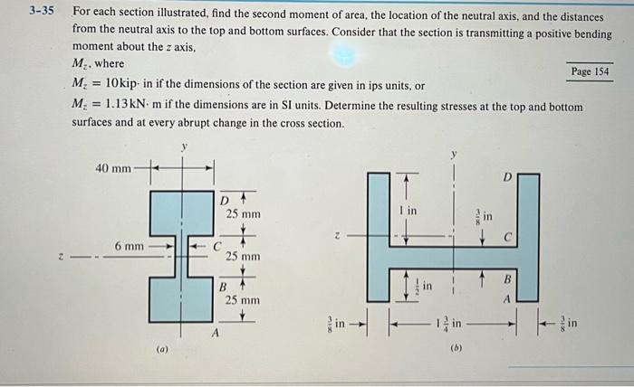Solved 5 For each section illustrated, find the second | Chegg.com
