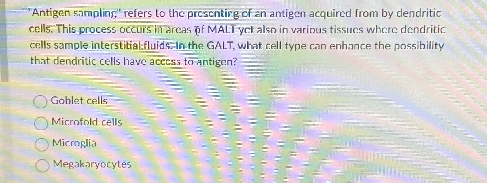Solved "Antigen sampling" refers to the presenting of an | Chegg.com