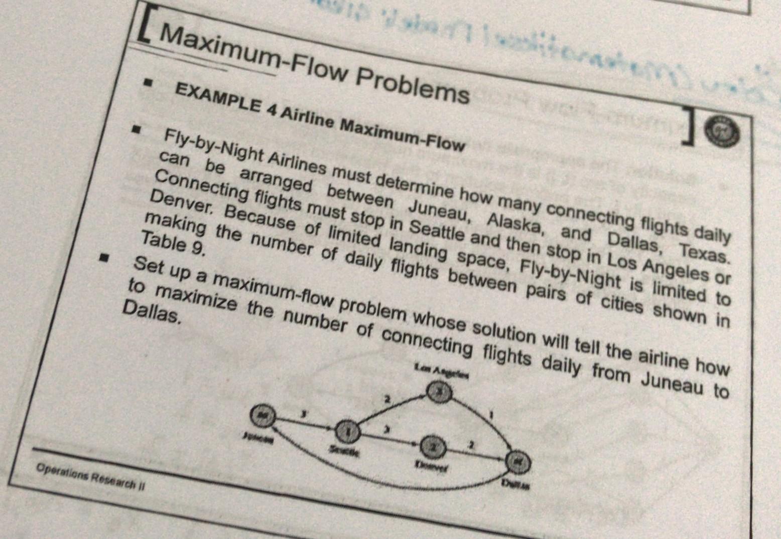 Solved Maximum-Flow Problems EXAMPLE 4 Airline Maximum-Flow | Chegg.com