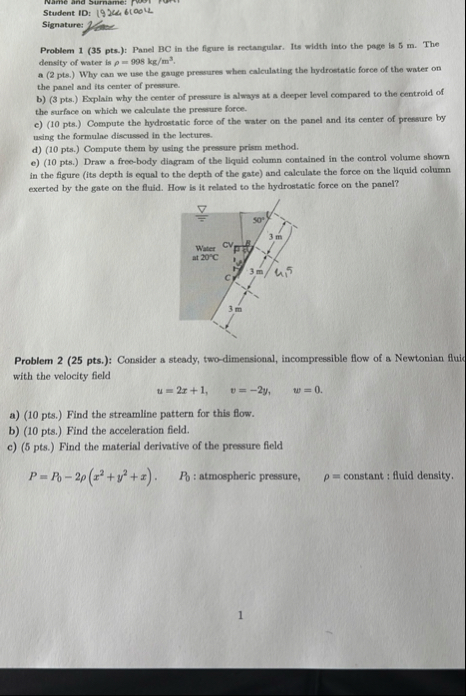 Solved Name and Surname:Student ID: 192046100 | Chegg.com