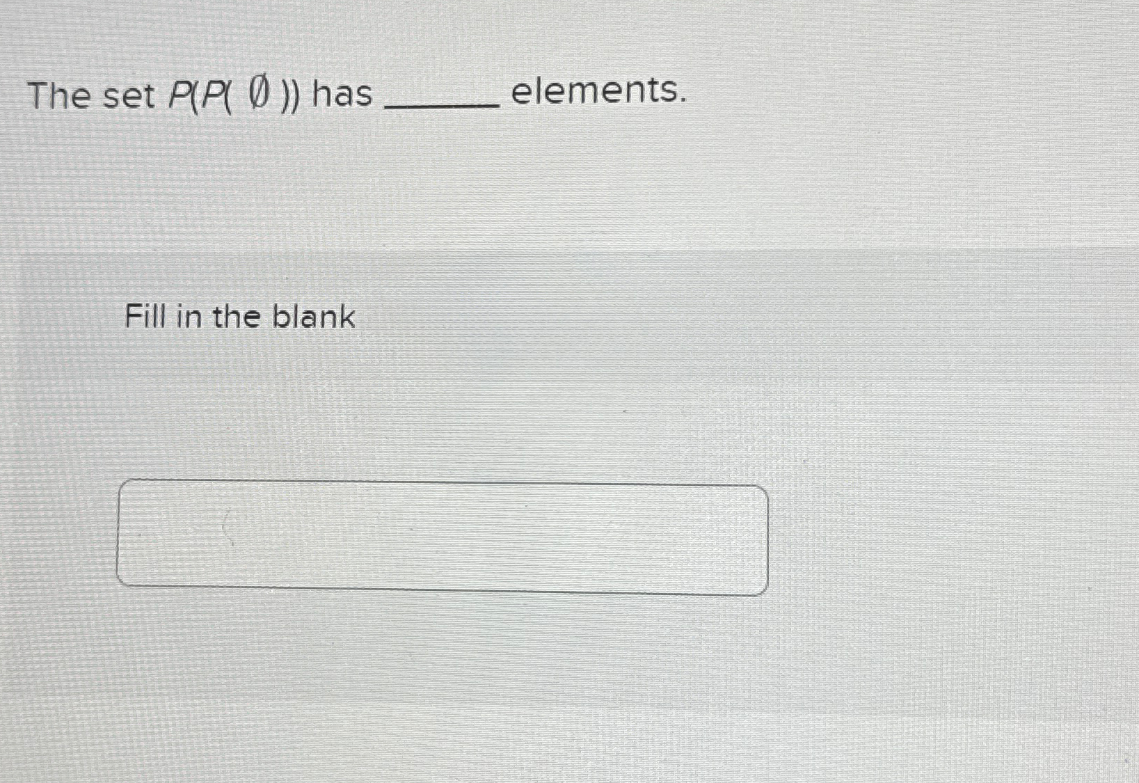 Solved The set has elements.Fill in the blank | Chegg.com