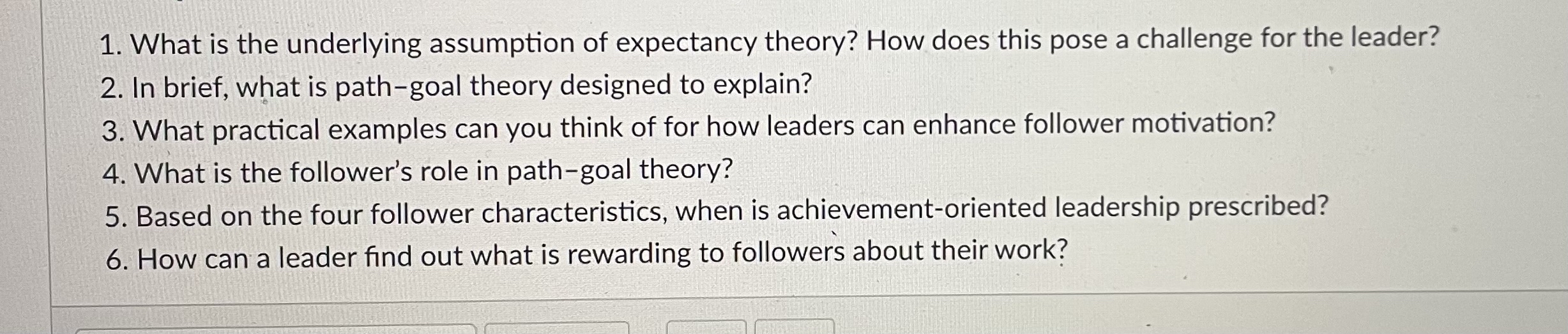 Solved What is the underlying assumption of expectancy | Chegg.com
