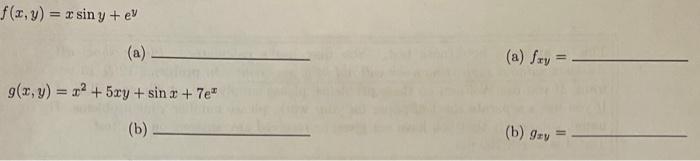 Solved Which order of differentiation will calculate fxy | Chegg.com